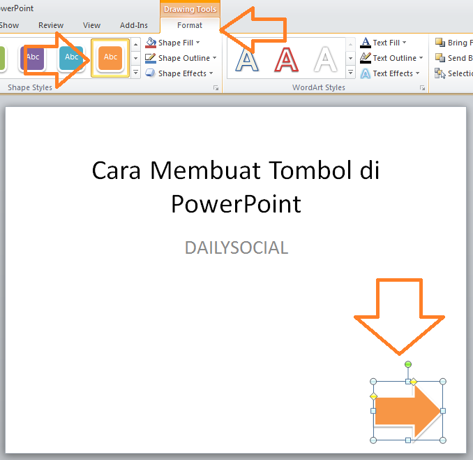 Cara Membuat Tombol Next di PowerPoint 2010