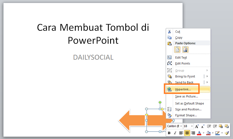 Cara Membuat Tombol Next di PowerPoint 2010