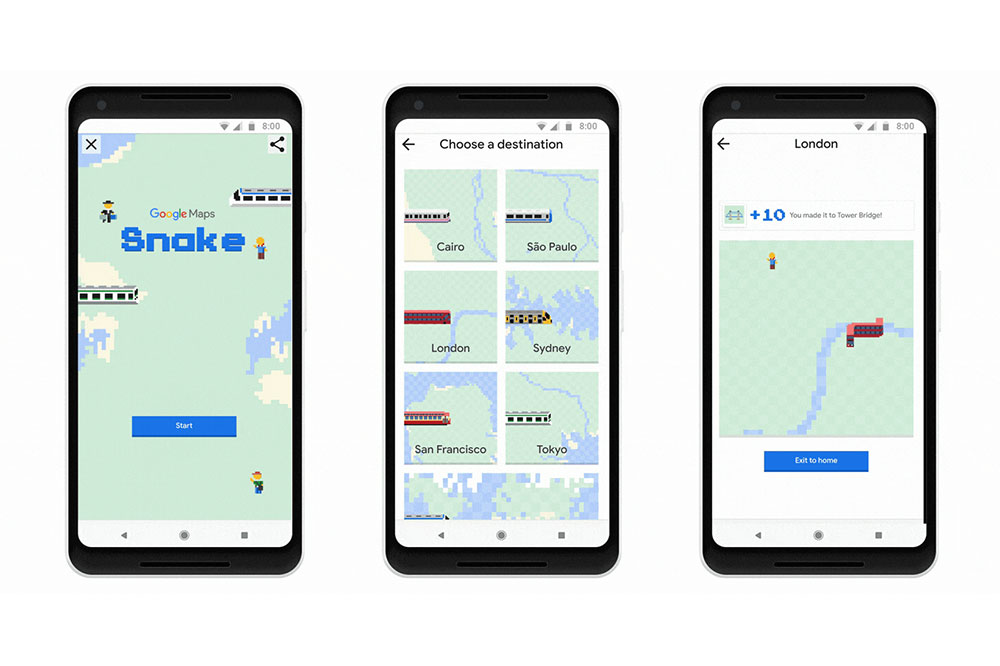 Google Maps Suguhkan Mini Game Snake ala Ponsel Nokia Jadul - Hybrid.co.id