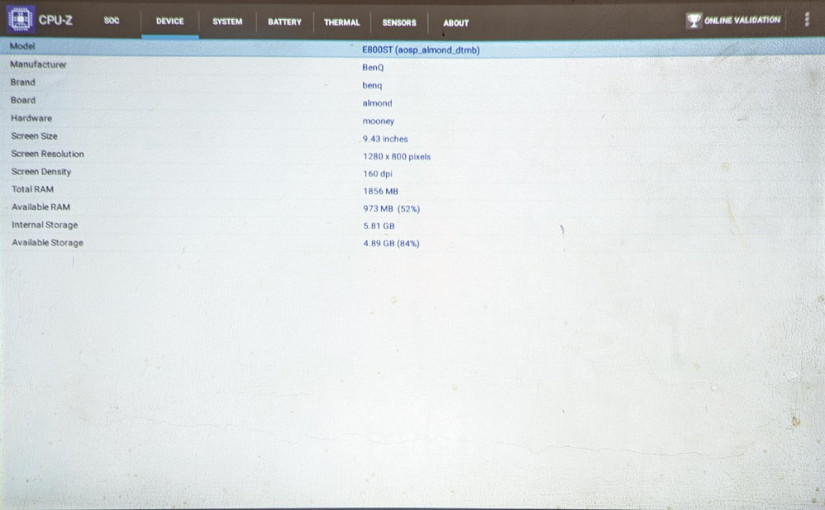 BenQ EW800ST - CPUZ System - Hybrid.co.id