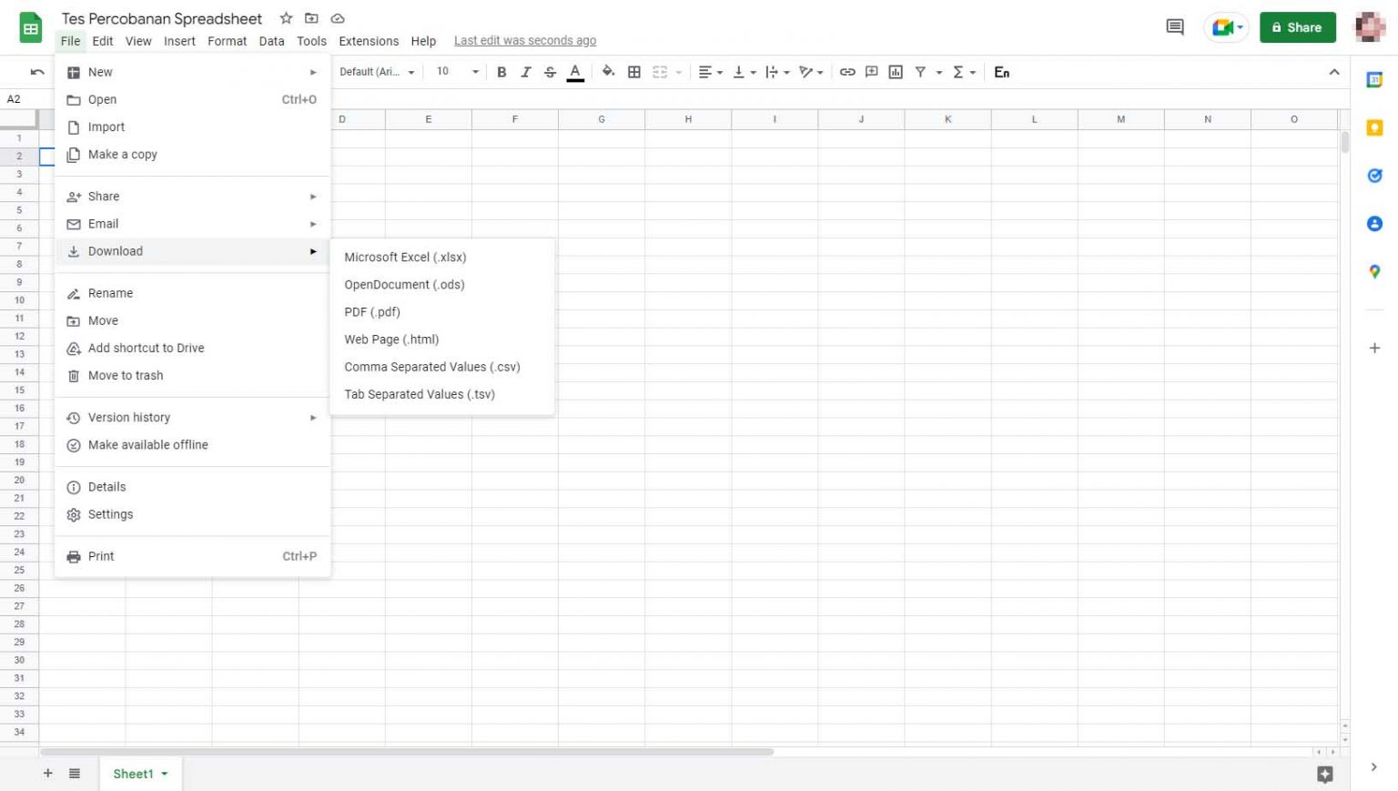 Cara Membuat Spreadsheet di Google Sheets Paling Simpel - Hybrid.co.id