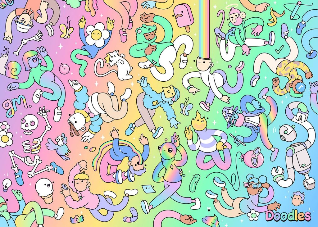 Sejarah Doodles: Dari Koleksi NFT Hingga Menjadi IP Hiburan Ambisius