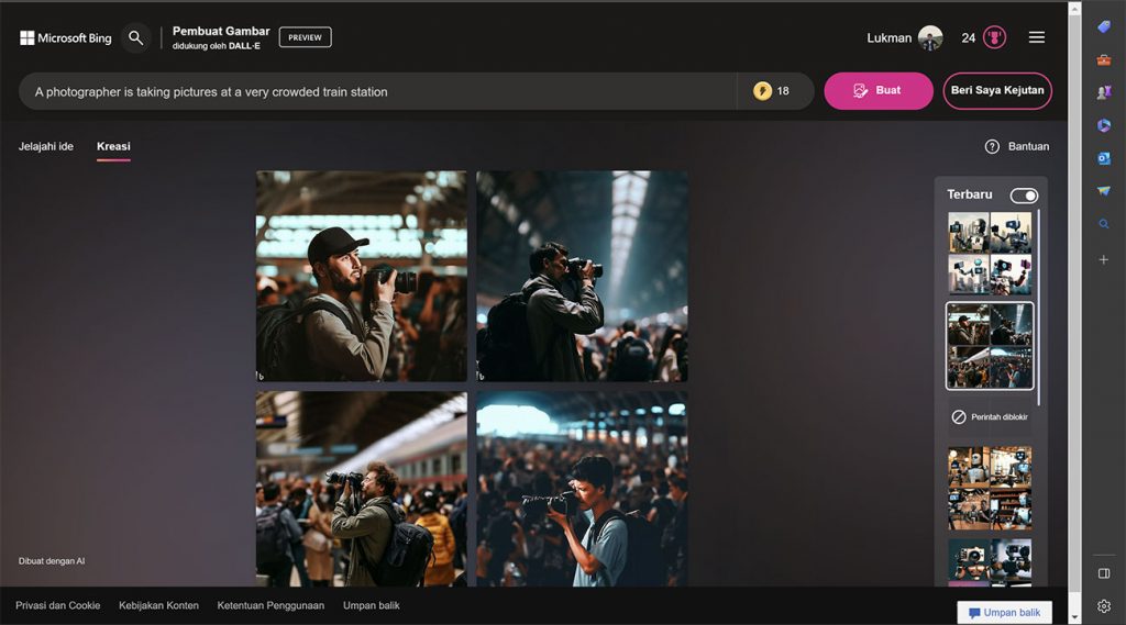 Cara Bikin Gambar AI Menggunakan Bing Image Creator