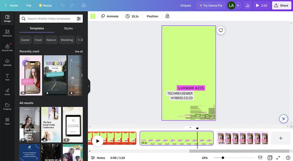 Cara Motion Graphic Canva, Membuat Video Agar Lebih Dinamis