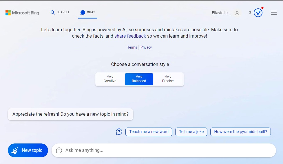 Mengenal Bing Chat dan Segala Fiturnya - Hybrid.co.id